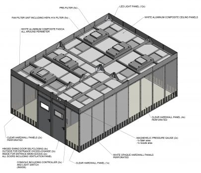 Hardwall Cleanroom relocation at Biersack- ProCleanroom